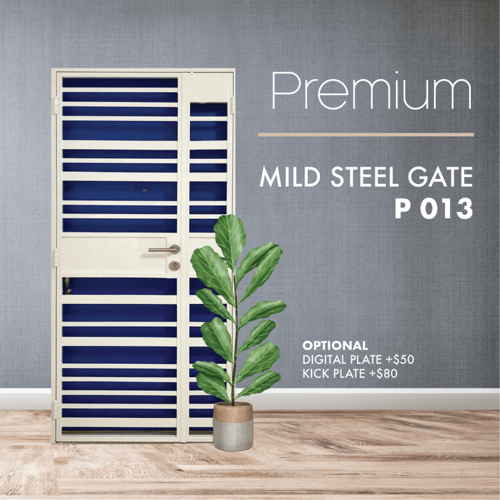 MILD STEEL GATE P013 - Master Digital Lock