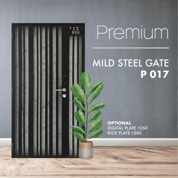 MILD STEEL GATE P017 - Master Digital Lock