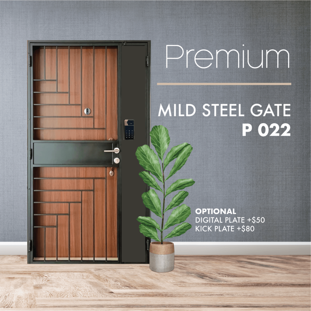 MILD STEEL GATE P022 - Master Digital Lock